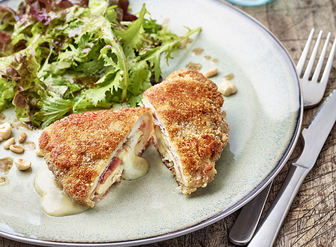A homemade cordon bleu