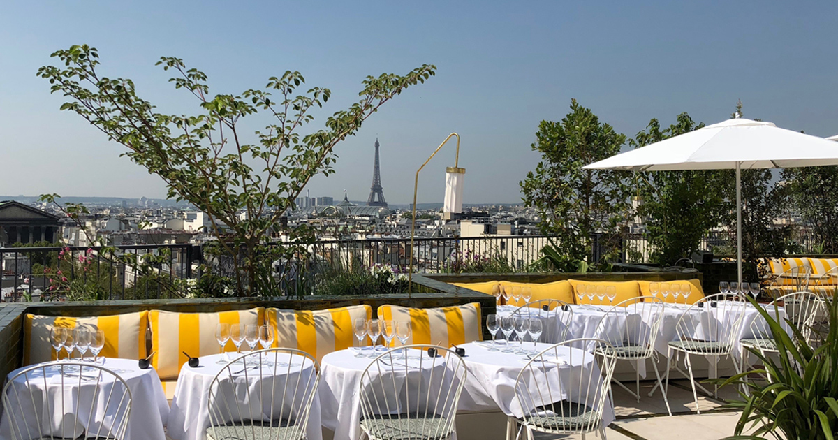 Perruche le rooftop sur le Printemps
