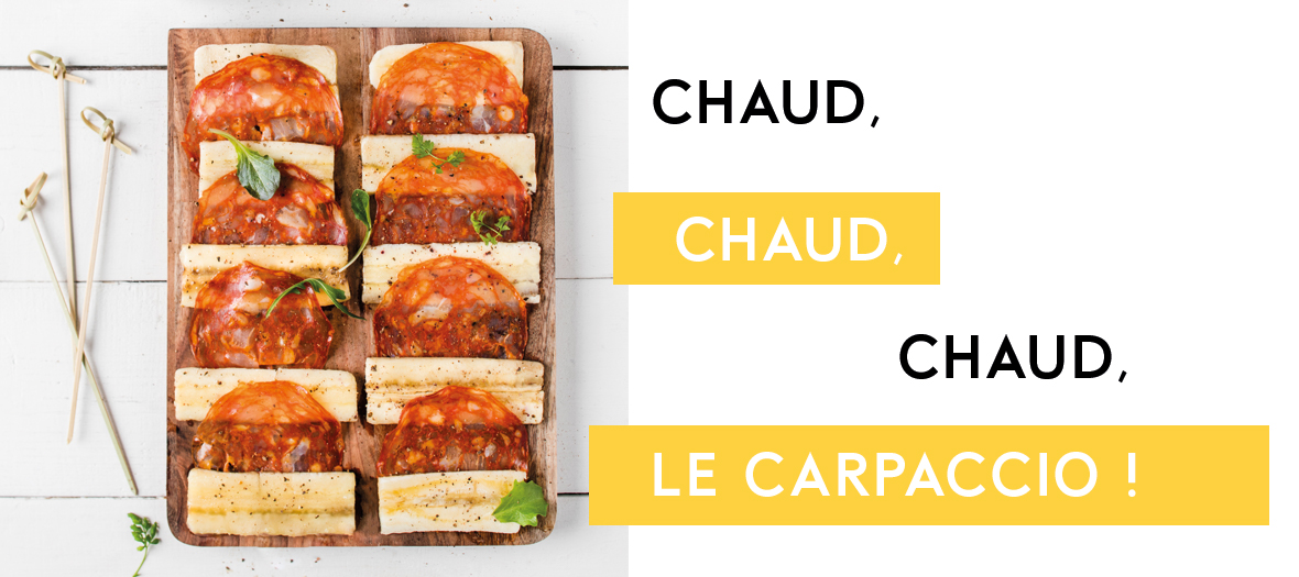 Recipe for carpaccio of chorizo and banana