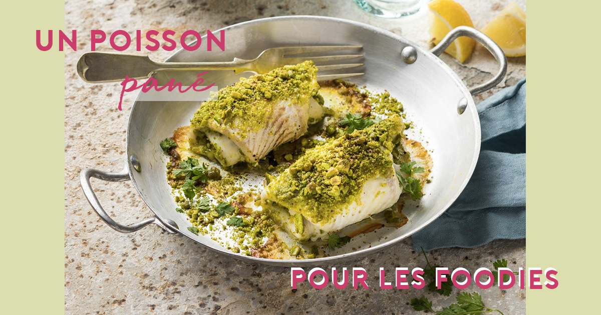 Recette facile de filet de carrelet en croûte panée à la pistache
