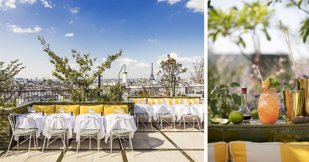 Perruche le rooftop sur le Printemps