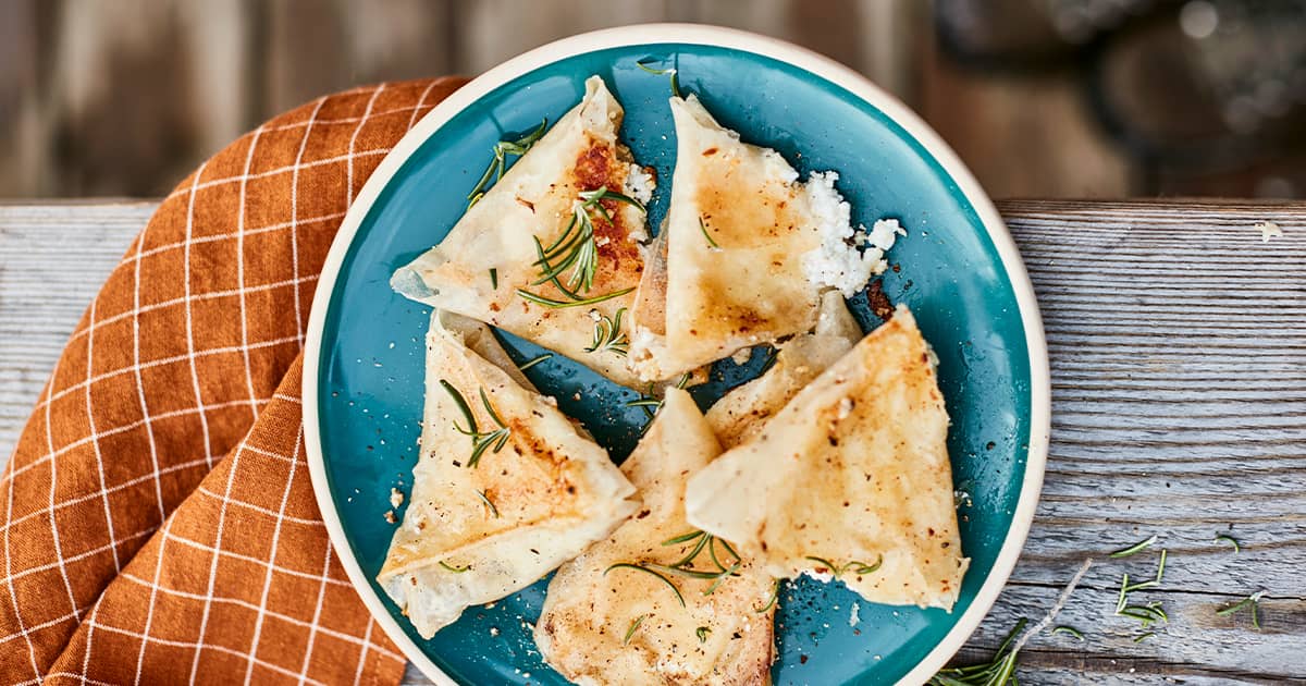 Goat cheese-honey-rosemary bricks by Delphine Lebrun