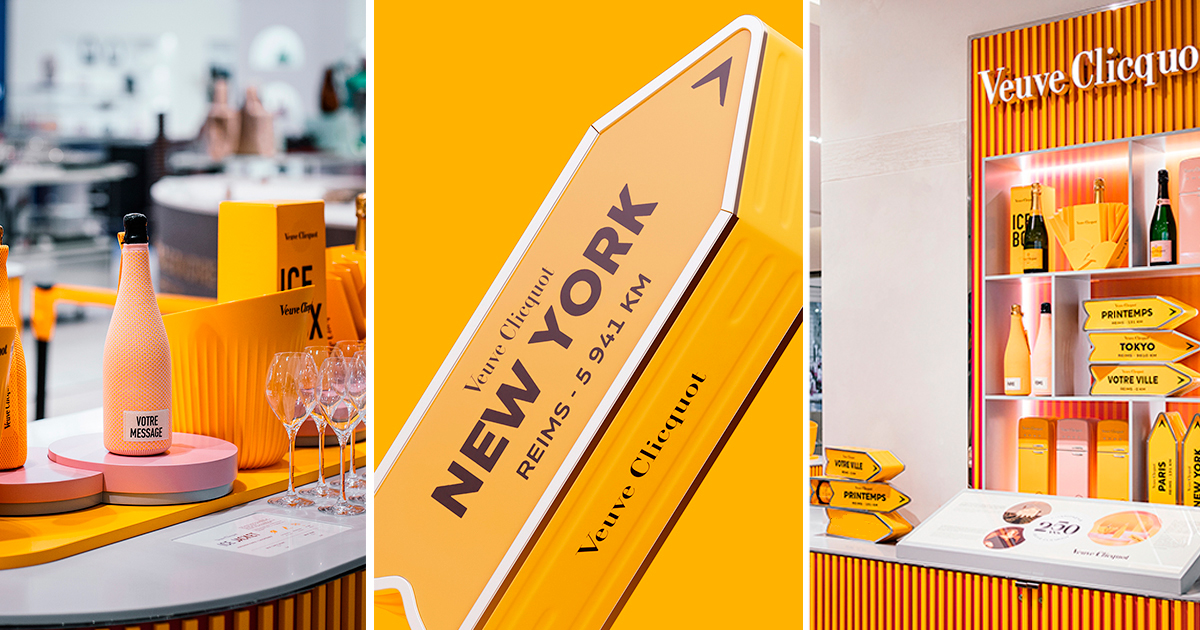 Veuve Clicquot installe un pop-up au Printemps Haussmann