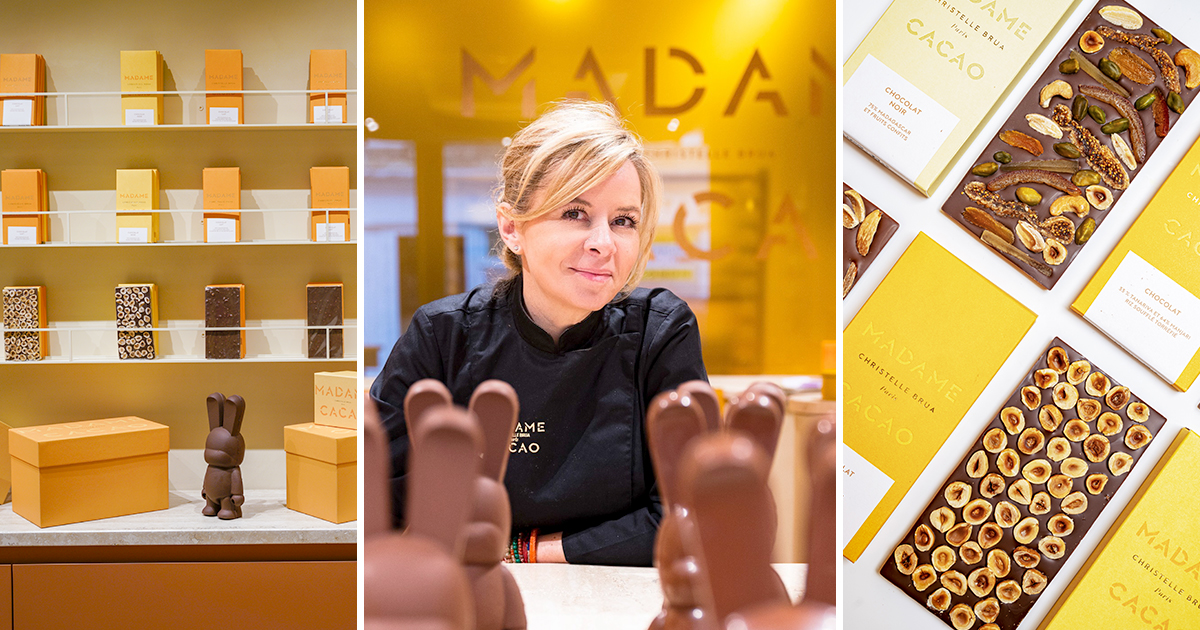 A New Chocolate Boutique by Christelle Brua URL: madame-cacao-paris